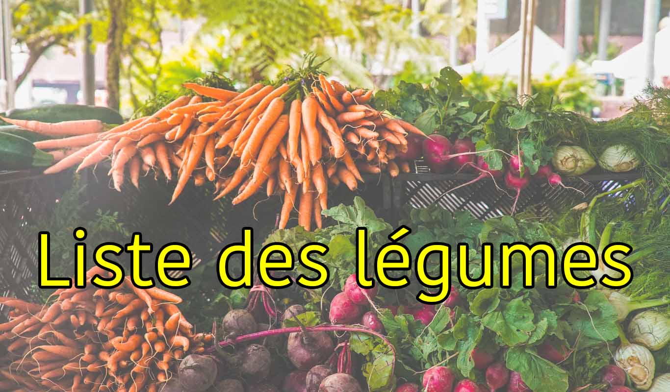 Liste des légumes