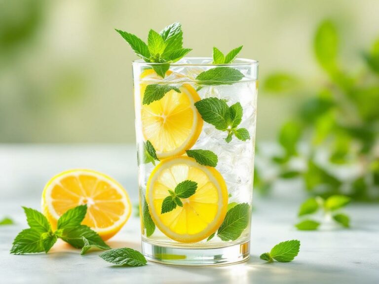 Recette de boisson rafraîchissante citron-menthe maison